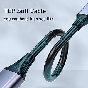 USB Hub, Aluminum 4-in-1 USB 3.0 Hub with 1 USB 3.0 Port and 3 USB 2.0 Ports USB Splitter Multiport Extender for Desktop Computer PC, PS4, Laptop, Surface Pro, Dell, HP, XPS, Flash Drive