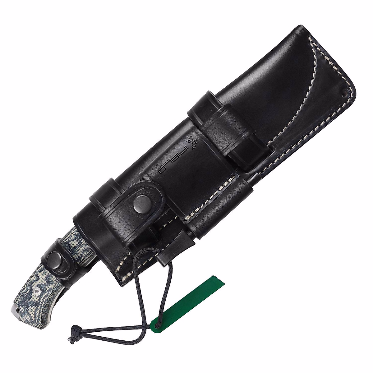 iFIELD Survival and Tactical Knife Workout EL29119, MOVA 7 inch. Blade, TRF Granite Handle, with Black Multi-Position Leather Sheath, Camping Tool for Fishing, Hunting, Sport Activity