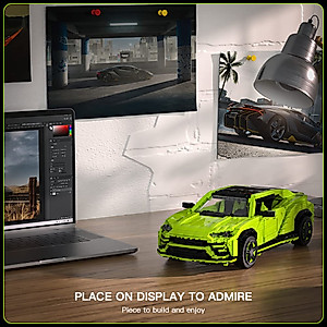 Mould King Cars Urus SUV Model Cars Building Toys, 10019 MOC Car Building Blocks Sports Car Toys, Collectible Model Car Kits Speed Race Car Building Kits for Adults Car to Build for Kids 8+ (1538 PCS)