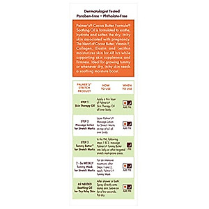 Palmer's Cocoa Butter Formula Soothing Oil with Vitamin E, Dry, Itchy Skin Relief, Pregnancy-Safe Anti-Itch Body Oil, 5.1 Ounces