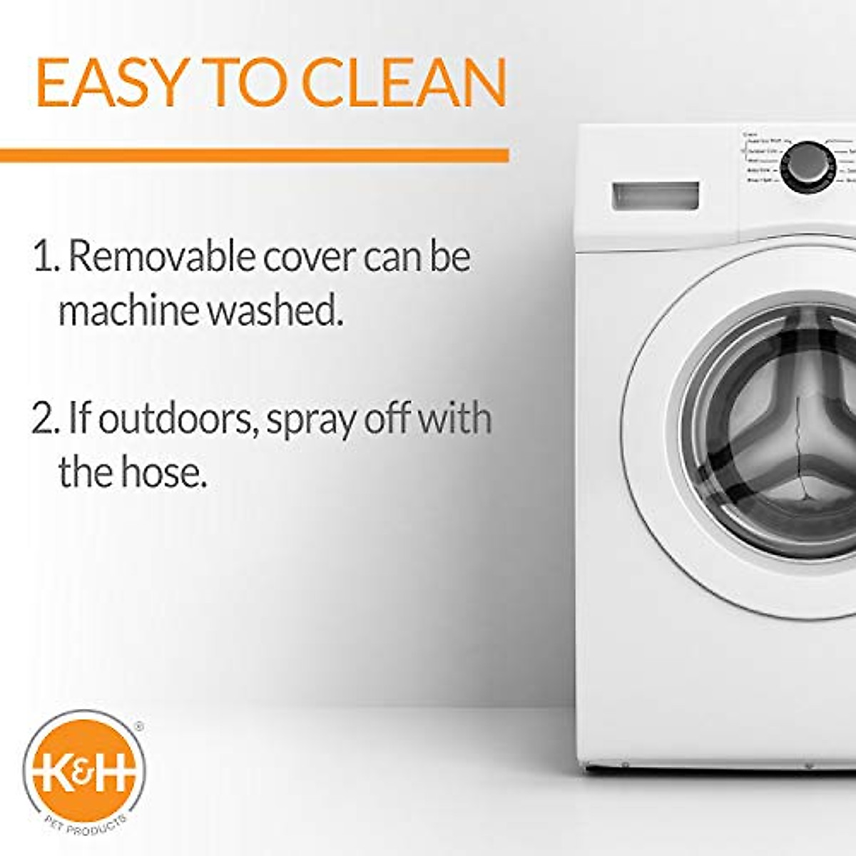 K&H Pet Products Self-Warming Pet Cot Elevated Dog Bed Cot - Chocolate/Fleece, Large 30 X 42 X 7 Inches