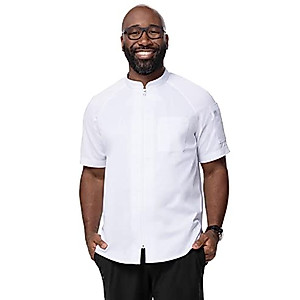 Chef Works Men's Arcadia Chef Coat, White, Large