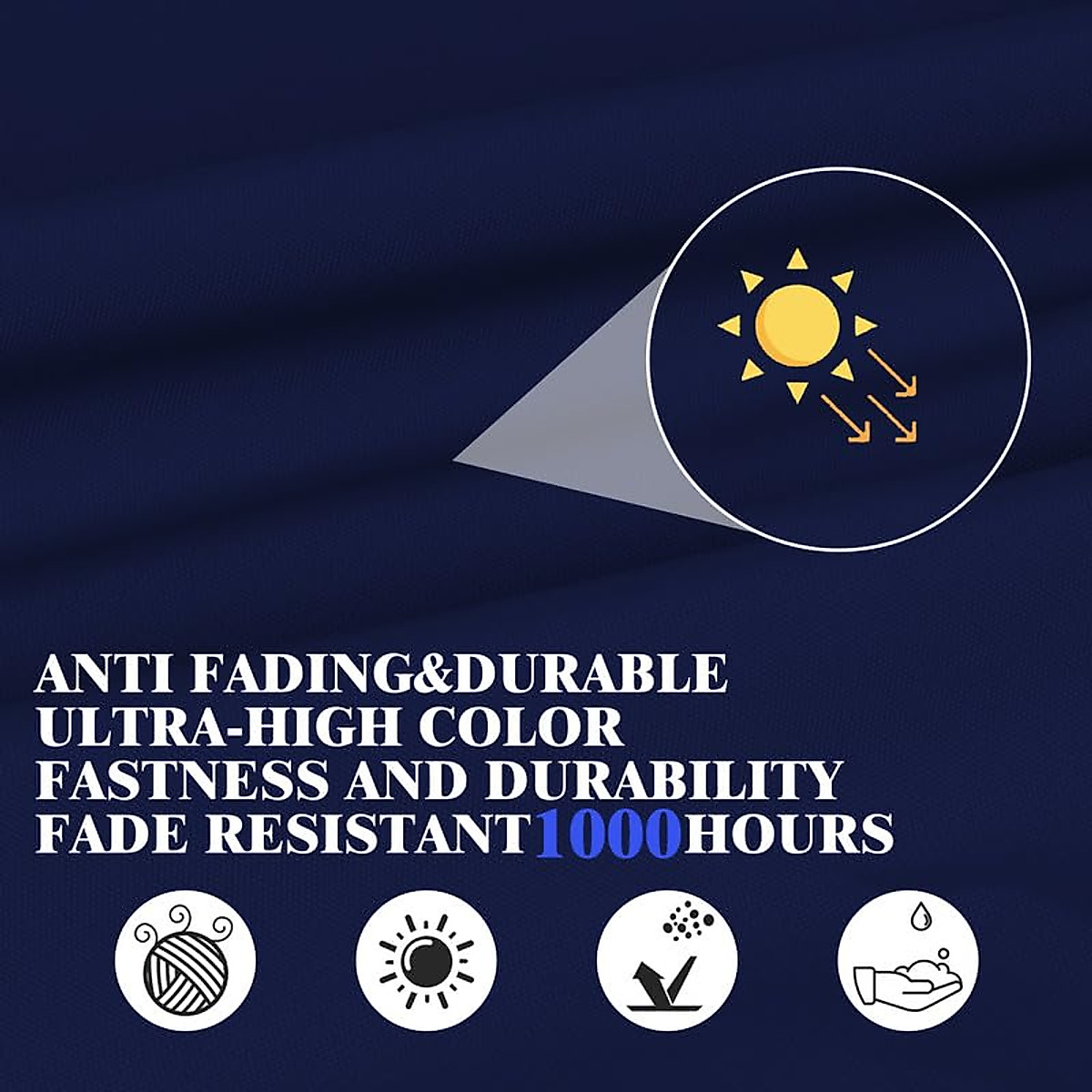 Cethytirko Outdoor Daybed Cushion Cover, 66" Replacement Round Bed Cushion Cover,Outdoor Waterproof and Fade-Resistant Sun Bed Outdoor Cushion Cover - Patio Round Daybed Cushion Cover, Cover ONLY