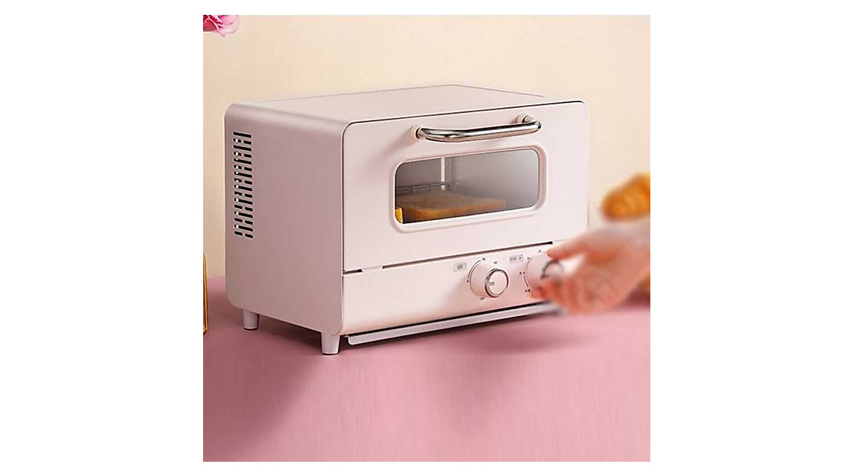 FZZDP Pink Electric Oven for Baking - Compact & Multifunctional