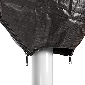 Fire Sense 02054 Outdoor Vinyl Head Cover For Fire Sense LPG Patio Heaters Heavy Duty 10 Gauge Felt Lined Waterproof Weather Resistant With 32" Reflectors - Black