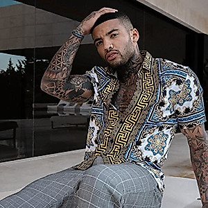 WAINIS 10 Pcs 8mm Gemstones Beaded Bracelets for Men Women Lava Stone Essential Oil Diffuser Healing Stretch Round Bead Crystal semi-precious Bracelets Unisex