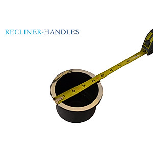 FR Replacement Cup Holder for Sofa Sectional Couch, Chrome Lip, 4.31" Diameter