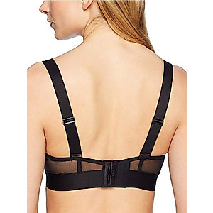 DKNY Women's Sheers Convertible Strapless Bra, Black, 36DD