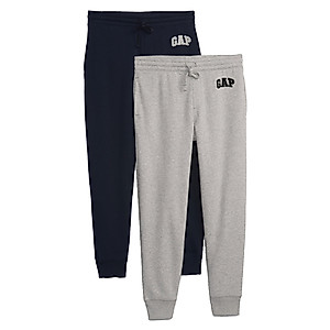 GAP Mens 2-Pack Logo Jogger Sweatpants, Multi, Small US