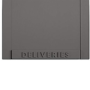 CoscoProducts COSCO 88333BGY1E BoxGuard Large Lockable Package Delivery and Storage Box, 6.3 cubic feet, Black/Grey