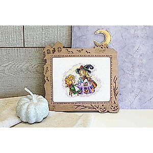 MP Studia Cross Stitch Embroidery Kits for Adults and Beginners Autumn - Afternoon Tea 11x12cm/4.33x4.72 14ct.