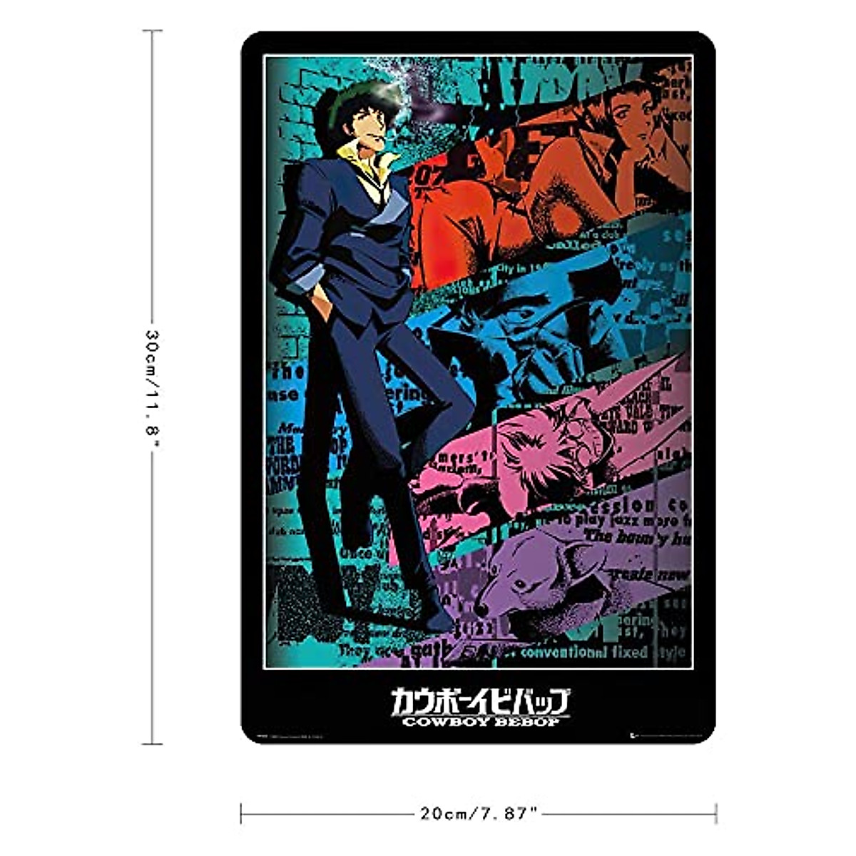 CowBoy Bebop Poster Metal Wall Art Japan Manga Anime Poster Metal Decoration Tin Sign - 12 x 8 inch (30x20cm)