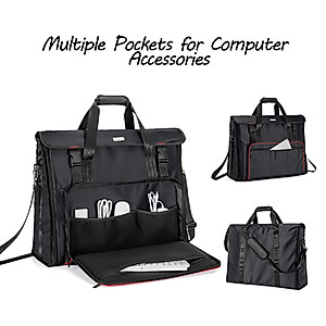 CURMIO Travel Bag Compatible for Apple iMac 27'' Desktop Computer, Portable Carrying Case Compatible with iMac 27-inch Monitor and Accessories, Black (Patent Pending)