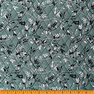 Mook Fabrics Double Faced Quilted Cotton (43'' Wide), Sage Green Cut by The Yard