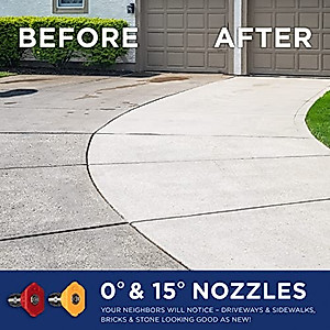 Westinghouse WPX3400 Gas Pressure Washer, 3400 PSI and 2.6 Max GPM, Onboard Soap Tank, Spray Gun and Wand, 5 Nozzle Set, CARB Compliant, for Cars/Fences/Driveways/Homes/Patios/Furniture