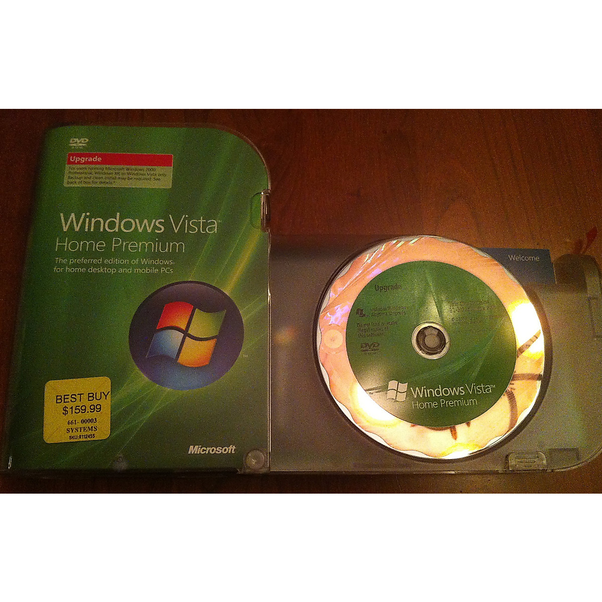 Microsoft Windows Vista Home Premium Upgrade DVD - Old Version