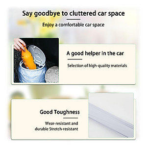 Ziciner 2 PCS Car Trash Bags (30 Count), Premium Mini & Small Trash Bags, Waterproof Litter Garbage Bag Organizer, Suitable for Car & Desktop Trash Cans, 11 Inch Thickened Plastic Bag