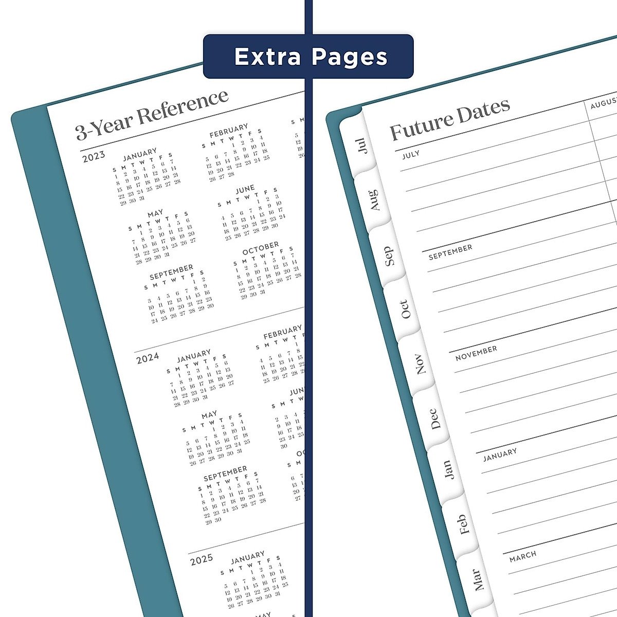 2023-2024 Cambridge® WorkStyle Balance Academic Weekly/Monthly Planner, 5-1/2" x 8-1/2", Teal, July 2023 to June 2024, 1606-200A-12