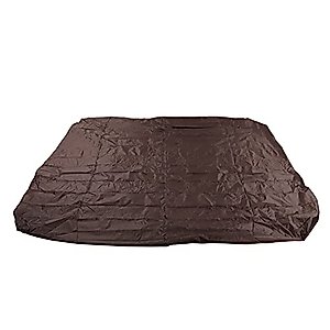 GLOGLOW Spa Bath Rainproof Cover, Sun Protection Dustproof Waterproof Outdoor Bathtub Dust Cover Breathable for Garden (Brown)