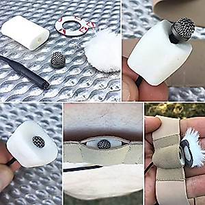 URSA Mini Foamies: Soft Mini Foam Mounts for Wireless Lav Mics. Can be Stuck Directly to The Skin or Costume. Fits SANKEN COS11, DPA 6060, Countryman B6, Sennheiser MKE1 (Pack of 12) (White)