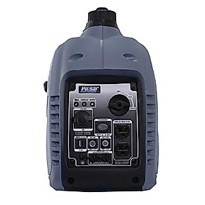 Pulsar G2319N 2,300W Portable Gas-Powered Inverter Generator with USB Outlet & Parallel Capability, CARB Compliant, Gray
