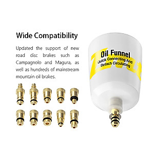 Letgoing Mountain Bike Hydraulic Disc Brake DOT Mineral Oil Bleed Kit for AVID Formula Hanyes Echo Shimano Tekro HS33 Magura Nutt (2022 STD)