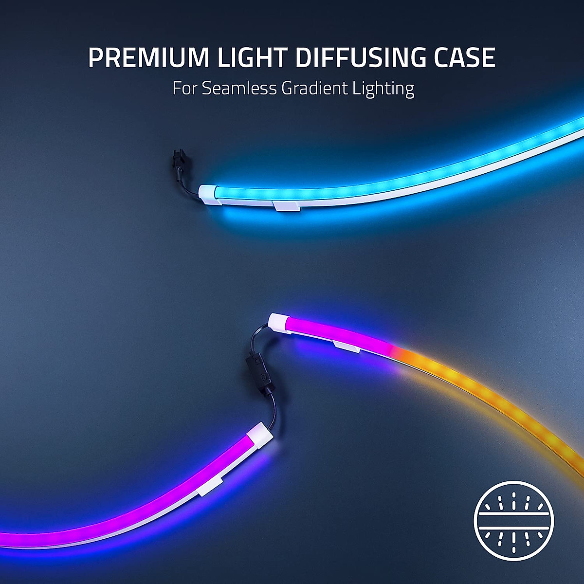 Razer Chroma Light Strip Expansion Kit: Chroma RGB - Premium Light Diffusing Case - Universal Compatibility with Any ARGB Device