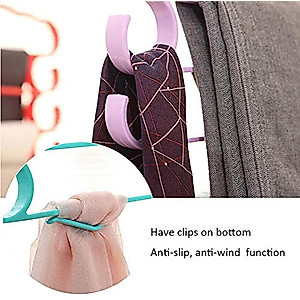 WXZNB Hangers 3Pcs Plastic 4 Layers Pants Trousers Hanger Holder Space Saving Clothes Belt Tie Scarf Towels Storage Organizer 7F