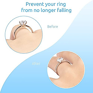 REIDEA Ring Adjuster, Invisible and Comfortable Non-Slip, Various Sizes to Fit Almost Rings