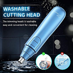 Ear and Nose Hair Trimmer for Men Women Rechargeable Trimmer with Dual Edge Blades Easy Cleaning and Washing