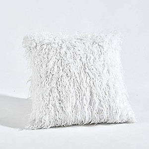 Lush Decor Luca Decorative Throw Pillow, 18" X 18", White