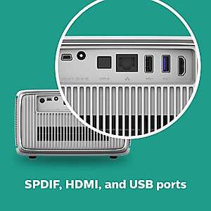 Philips Screeneo S4 Projector, Full HD, Android OS, Electric Keystone, Auto Focus, Digital Zoom