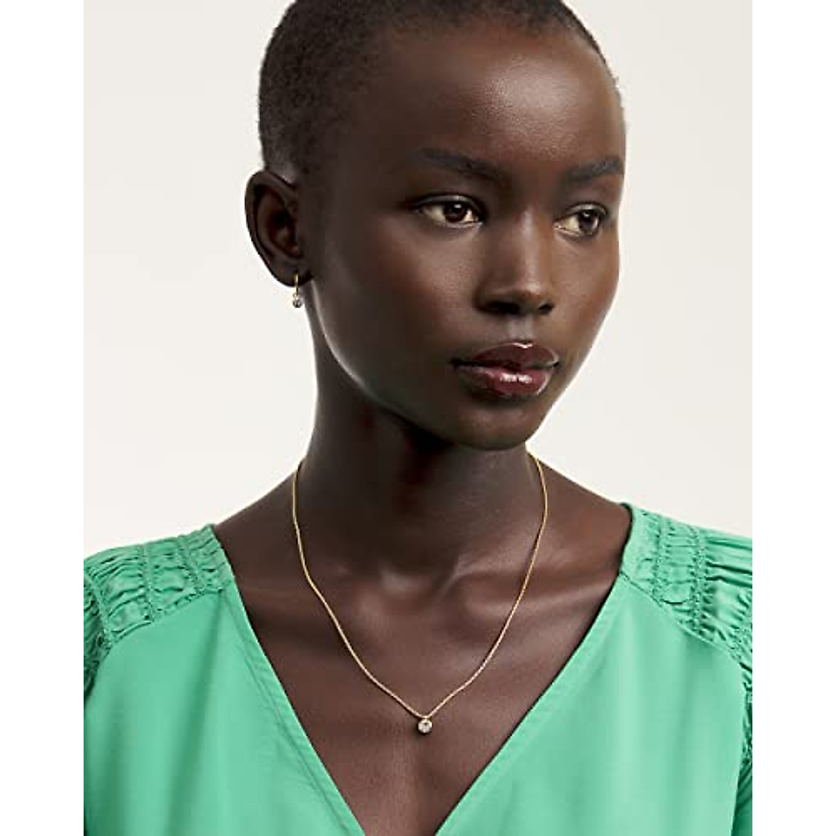 Ted Baker London Sininaa Crystal Pendant Necklace For Women (Gold/Crystal)