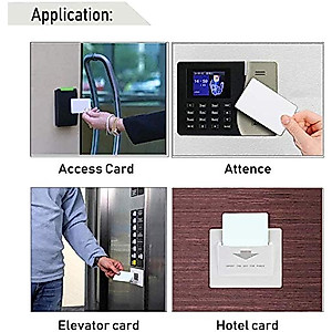 LEXI 20pcs Rewritable UID Smart Card, 13.56MHz Changeable RFID PVC Blank Card for 1K S50 MF1 Mi-fare Door Access Control, Block 0 Sector