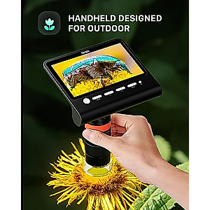 Handheld Microscope With 5" LCD Screen, Portable Pocket Digital Microscopes For Kids With Camera, Opqpq ODM5 Pro 1200X HDMI Coin Microscope For Error Coins, Soldering Microscope For Electronics Repair