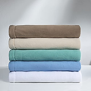 Ultra-Soft Sobellux Fleece Blanket, 100% Spun Poly for Plush Comfort, (Available in a Variety of Colors and Sizes) (108X90- King, Sand)