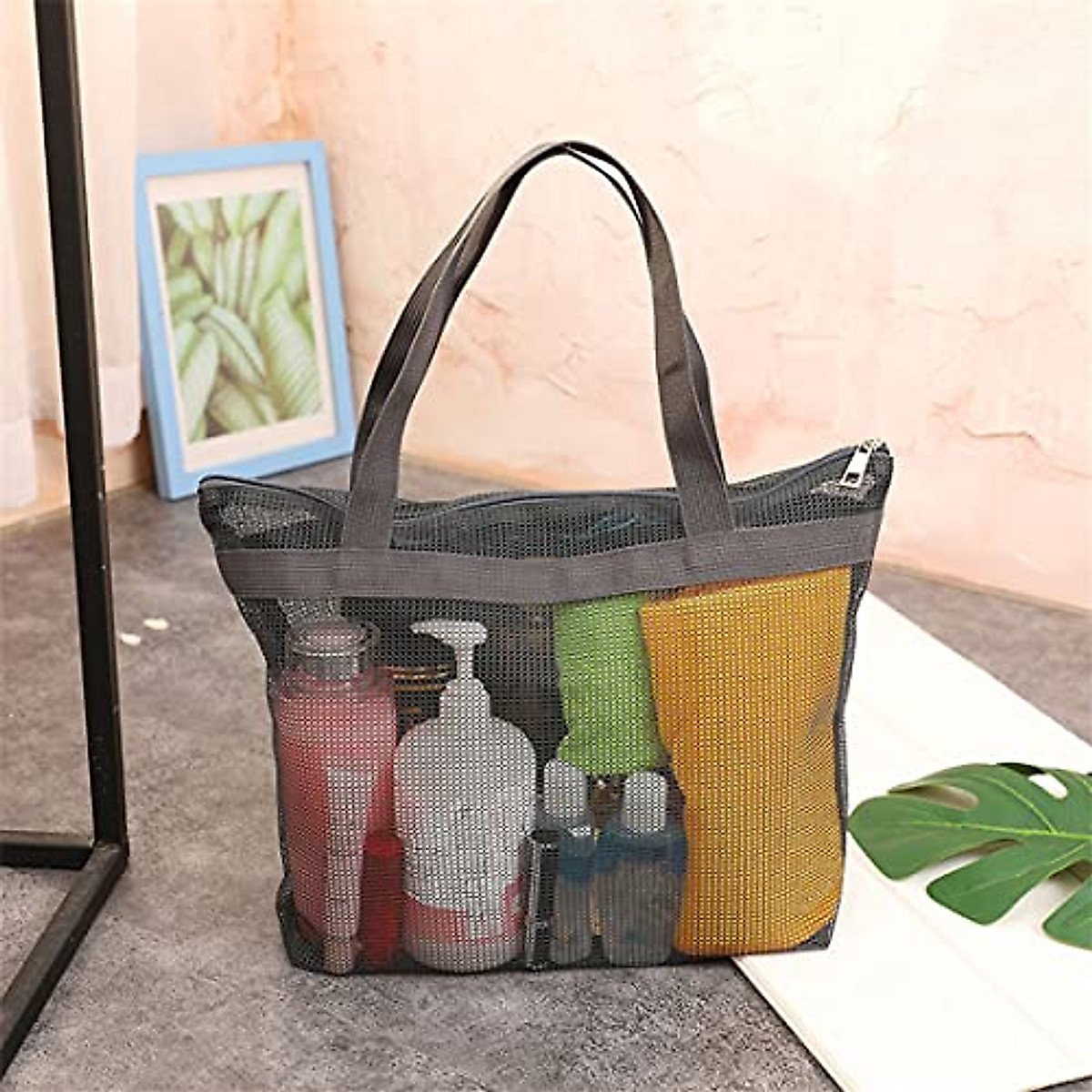 Shower Mesh Tote Mesh Shower Shower Mesh Shower Caddy Hanging of Portable for Dorm Essentials Gym Swimming Pools Travel Size Toiletries Bathroom Organizer