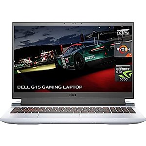 Dell Newest G15 Gaming Laptop, 15.6" FHD 120Hz Display, AMD Ryzen 7 5800H 8-Core Processor, GeForce RTX 3050 Ti, 32GB RAM, 1TB SSD, Webcam, HDMI, Wi-Fi 6, Backlit Keyboard, Windows 11 Home, Grey