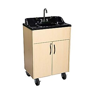 Waterworks Concession Sinks Premier Portable Handwashing Station with Hot Water - Maple