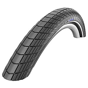 SCHWALBE Big Apple RaceGuard RLX Wire Bead Tire, Black, 26 x 2.15-Inch