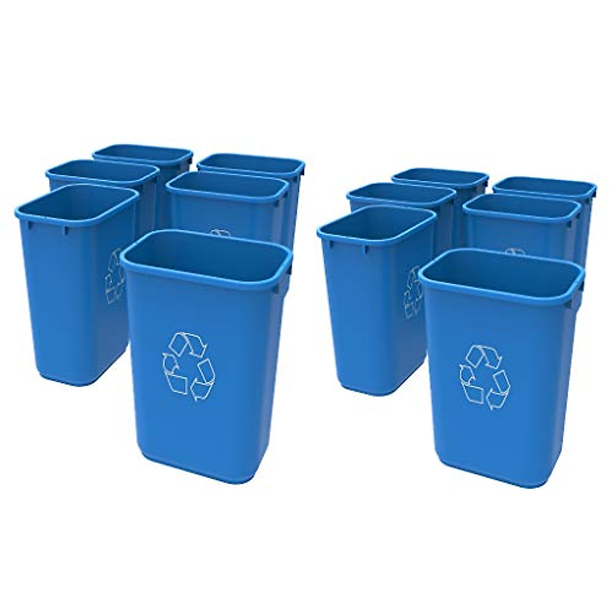 Storex 7-Gal Medium Recycling Basket, 12 units
