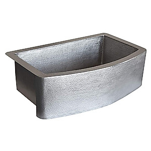 Rhapsody Farmhouse Kitchen Sink in Brushed Nickel