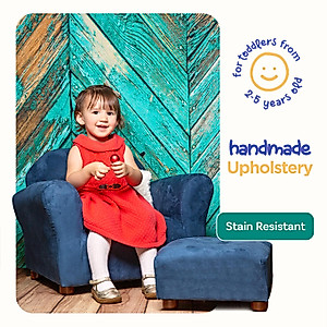 KEET Roundy Child Size Chair with Microsuede Ottoman