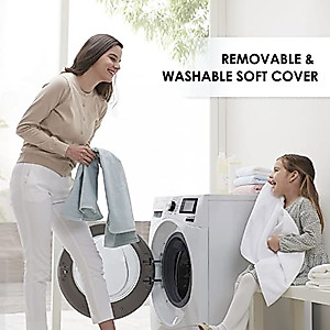 King Size 3 Inch Memory Foam Mattress Topper, Gel-Infused Cooling Bed Topper with Removable & Washable Bamboo Fiber Cover, Zipper Closure