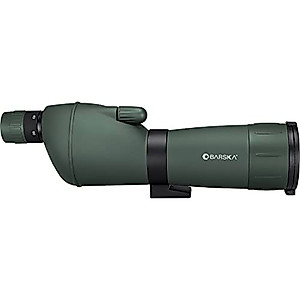 BARSKA 20-60x60mm Colorado Zoom Straight Spotting Scope Waterproof with Flip-Down Lens for Target Shooting Range Hunting Birding