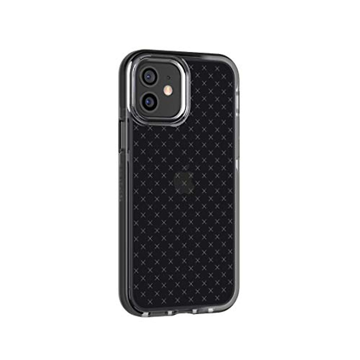tech21 Evo Check Phone Case for Apple iPhone 12 and 12 Pro 5G with 12 ft Drop Protection, Smokey/Black