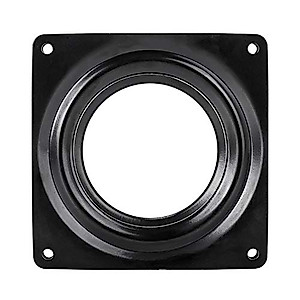 Amoyland 4 Pack 4-Inch Lazy Susan Turntalbe Bearings Rotating Plate,Lazy Susan Hareware 5/16 Inch Thick Swivel Plate for Rotating Bookshelf, Serving Trays, Kitchen Storage Shelf