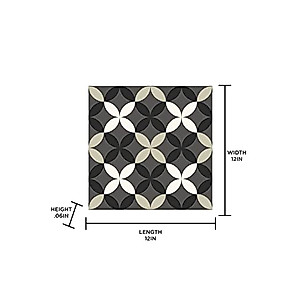 FloorPops FP3367 Arbor Peel & Stick Floor Tiles, Neutral