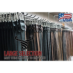 Bullhide Belts Mens Leather Belt for Casual Dress, 1.50" Wide 1.50" Wide, Brown, 38 Inches