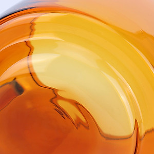 Glass Cup, High Borosilicate Glass Coffee Mug Practical Heat Insulation for Drinkware for Coffee Accessories(amber)